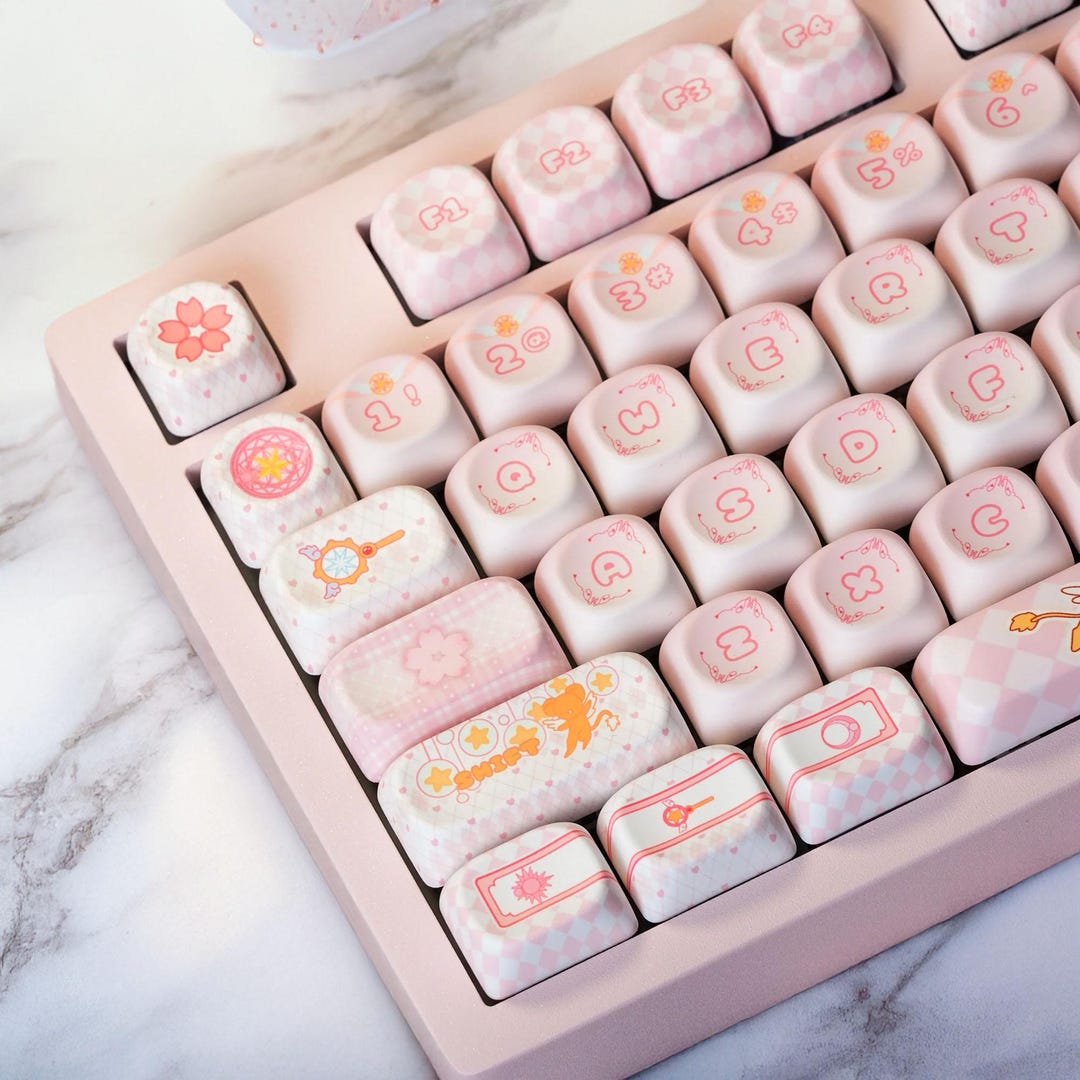 Magical Girl Keycap Set: 128 PBT Keys, MOA Profile - Etsy