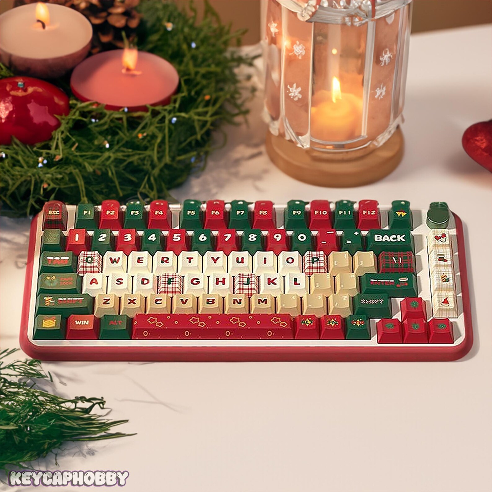 Christmas Spirit Themed Custom Keycap Set for Mechanical Keyboard | 138 ...