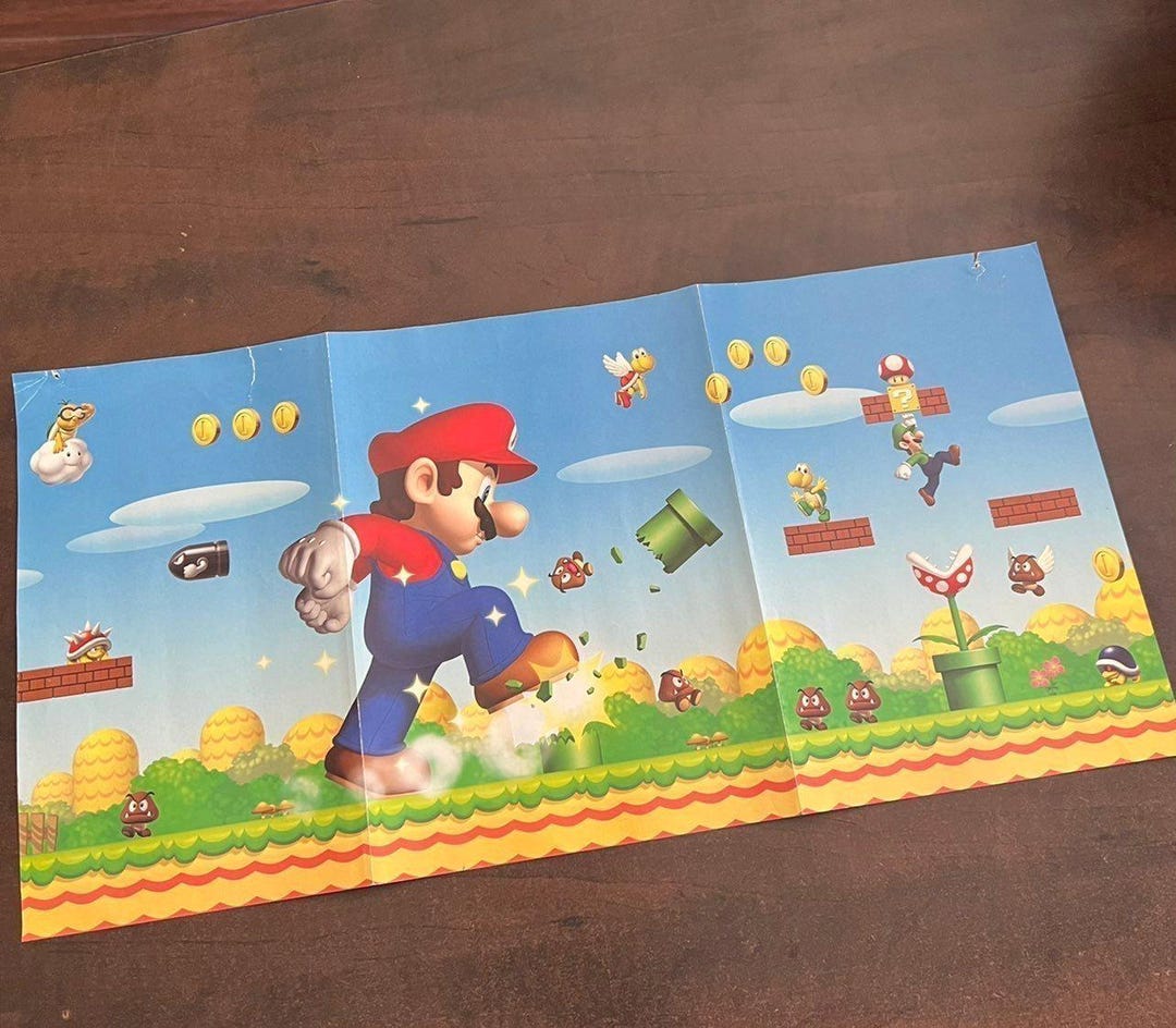 New Super Mario Bros DS Poster - Nintendo Power 205 - Etsy