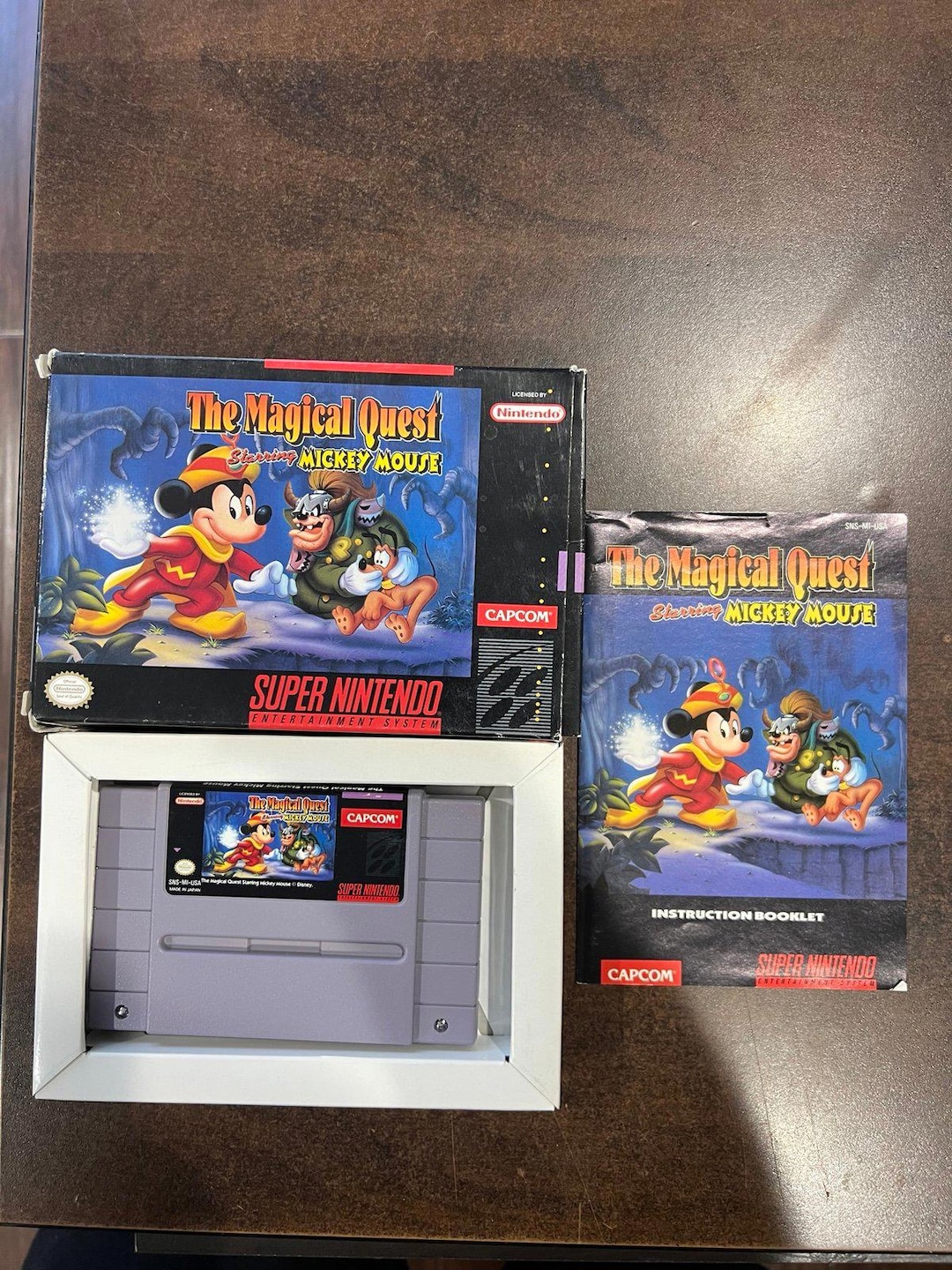 The Magical Quest Starring Mickey Mouse SNES Super Nintendo Complete in ...