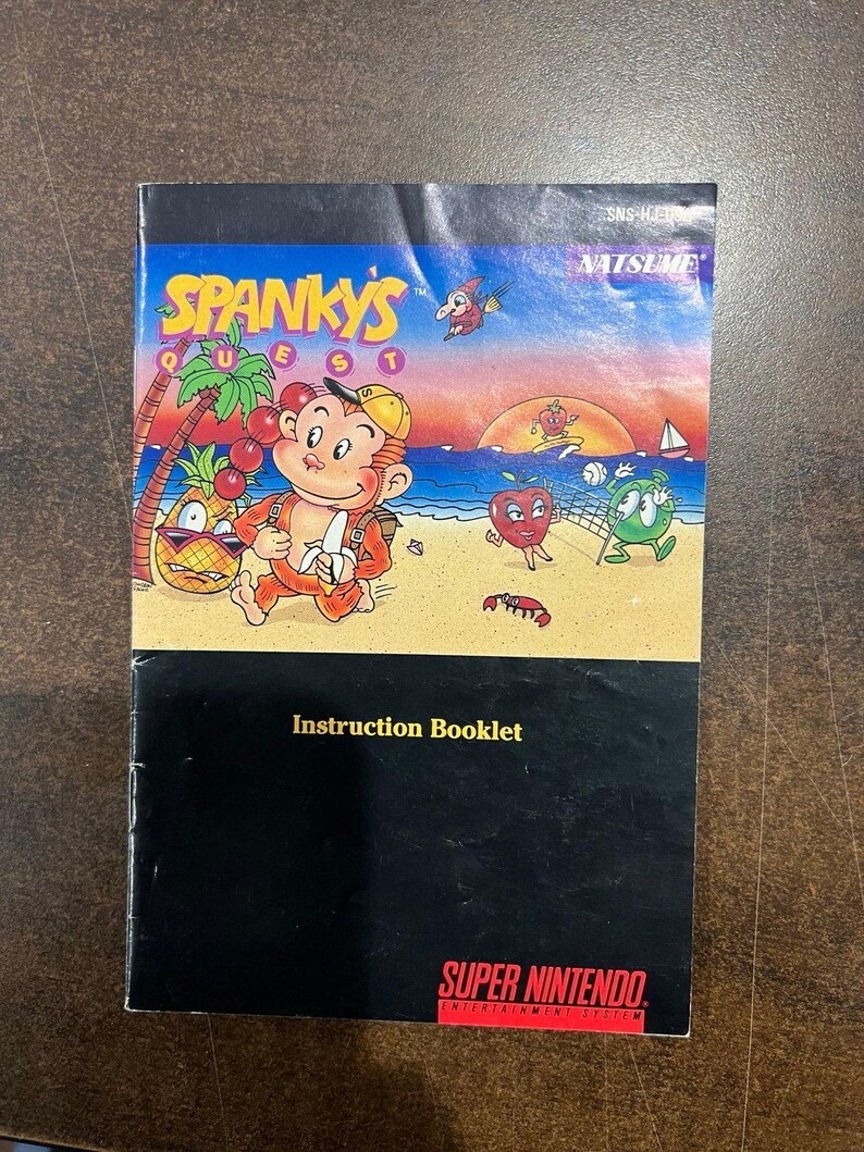 Spanky’s Quest Super Nintendo SNES Manual Only - Etsy