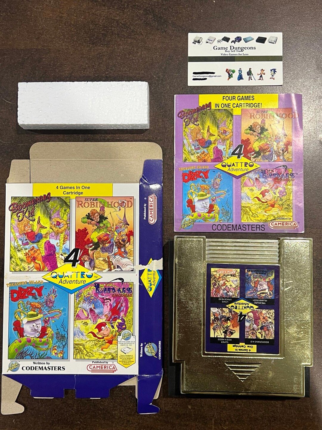 Quattro Adventure Nintendo NES Complete CIB - Etsy
