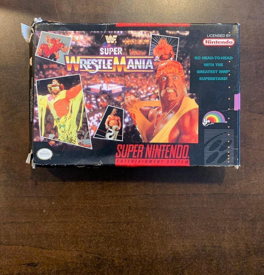 WWF Super Wrestlemania Nintendo Super NES SNES Complete - Etsy