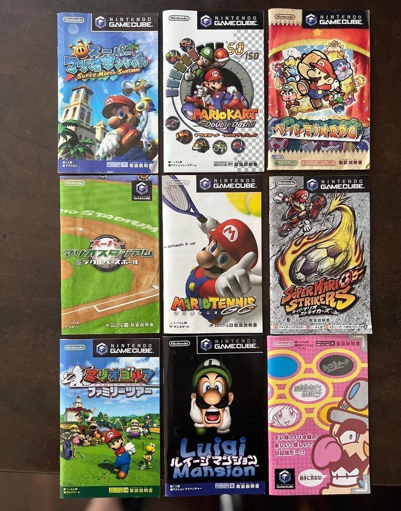 9 Super Mario Nintendo Gamecube Games Complete - Japanese Collection - Etsy