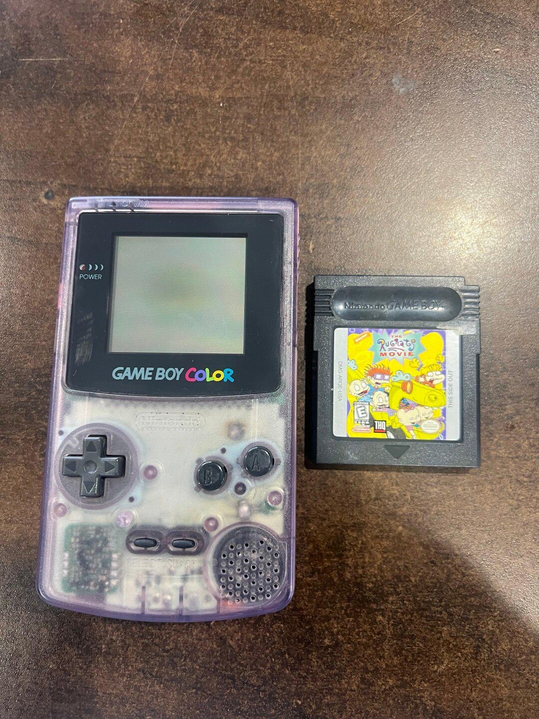 Gameboy Color Atomic Purple With Game - FREE SHIPPING - Etsy