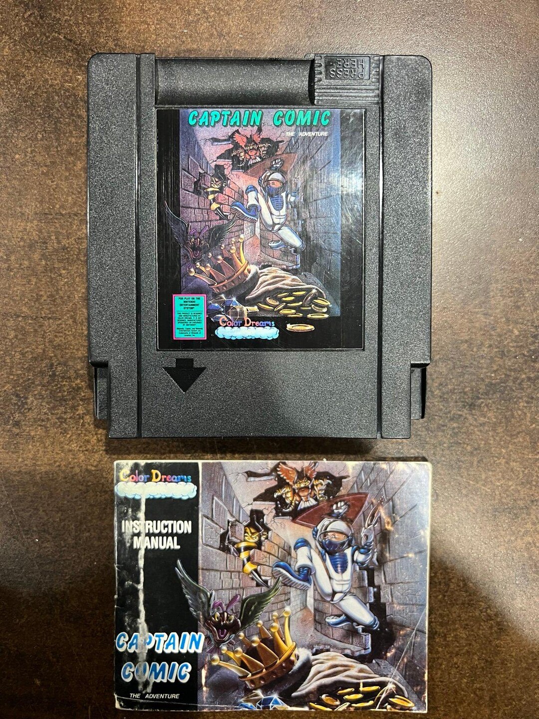 Captain Comic Nintendo NES With Manual - RARE Black Cart and in Great ...