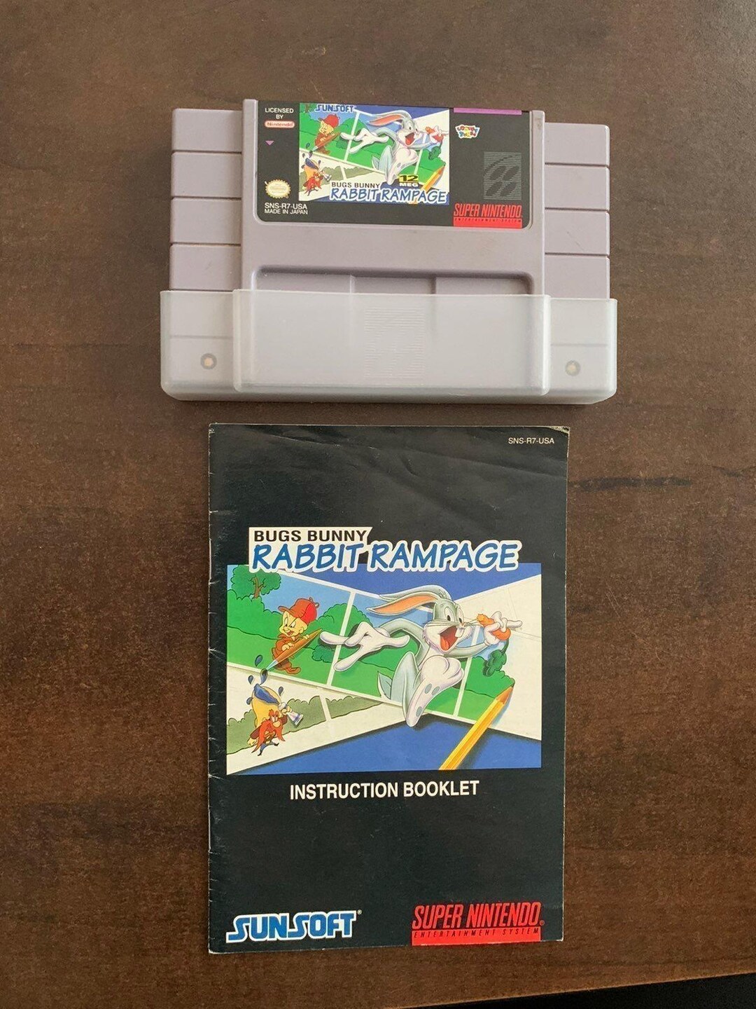 Bugs Bunny Rabbit Rampage for Super Nintendo Snes With Manual - Etsy