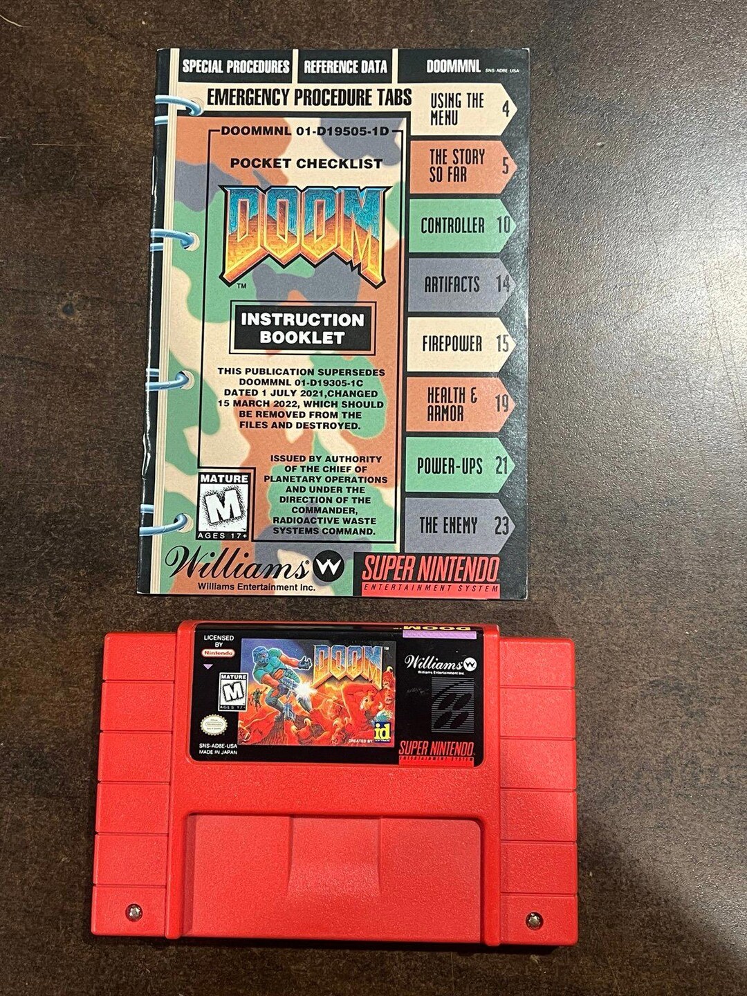 Doom Super Nintendo SNES With Manual - MINTY!! - Etsy