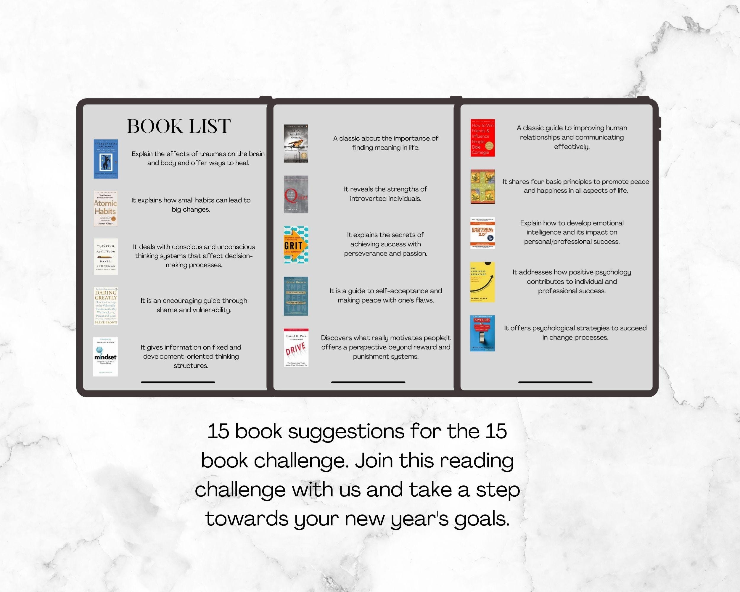 Book Reading Planner, Personal Growth Planner, Reading Tracker and ...