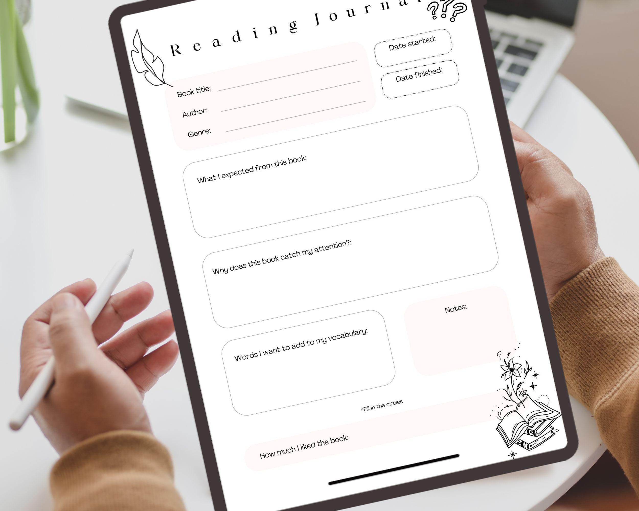 Book Reading Planner, Personal Growth Planner, Reading Tracker and ...