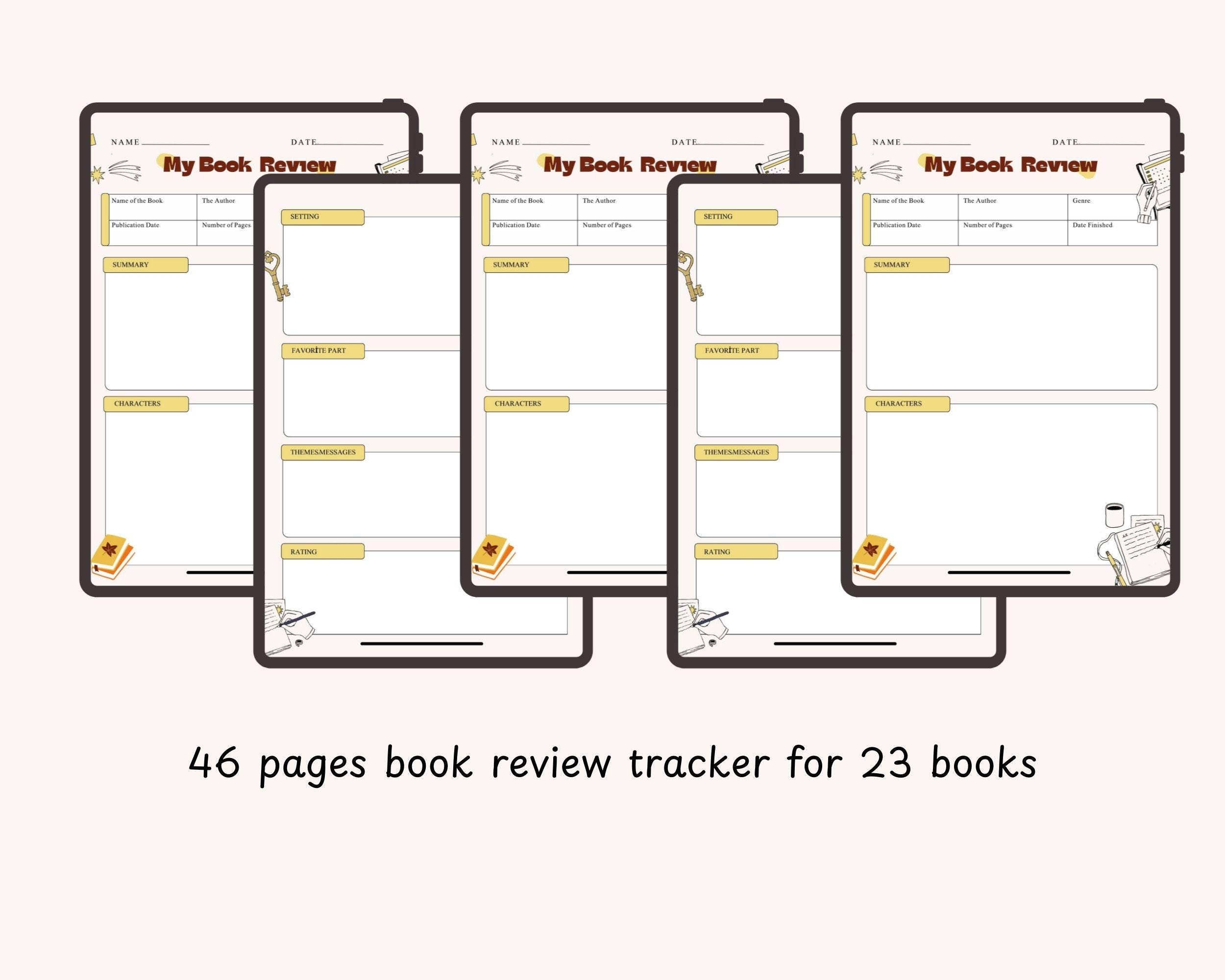 Reading Tracker for Books You've Read | Organize Your Reading | Reading ...