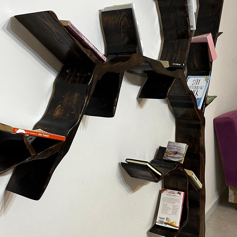 Tree Style Bookshelf - Etsy