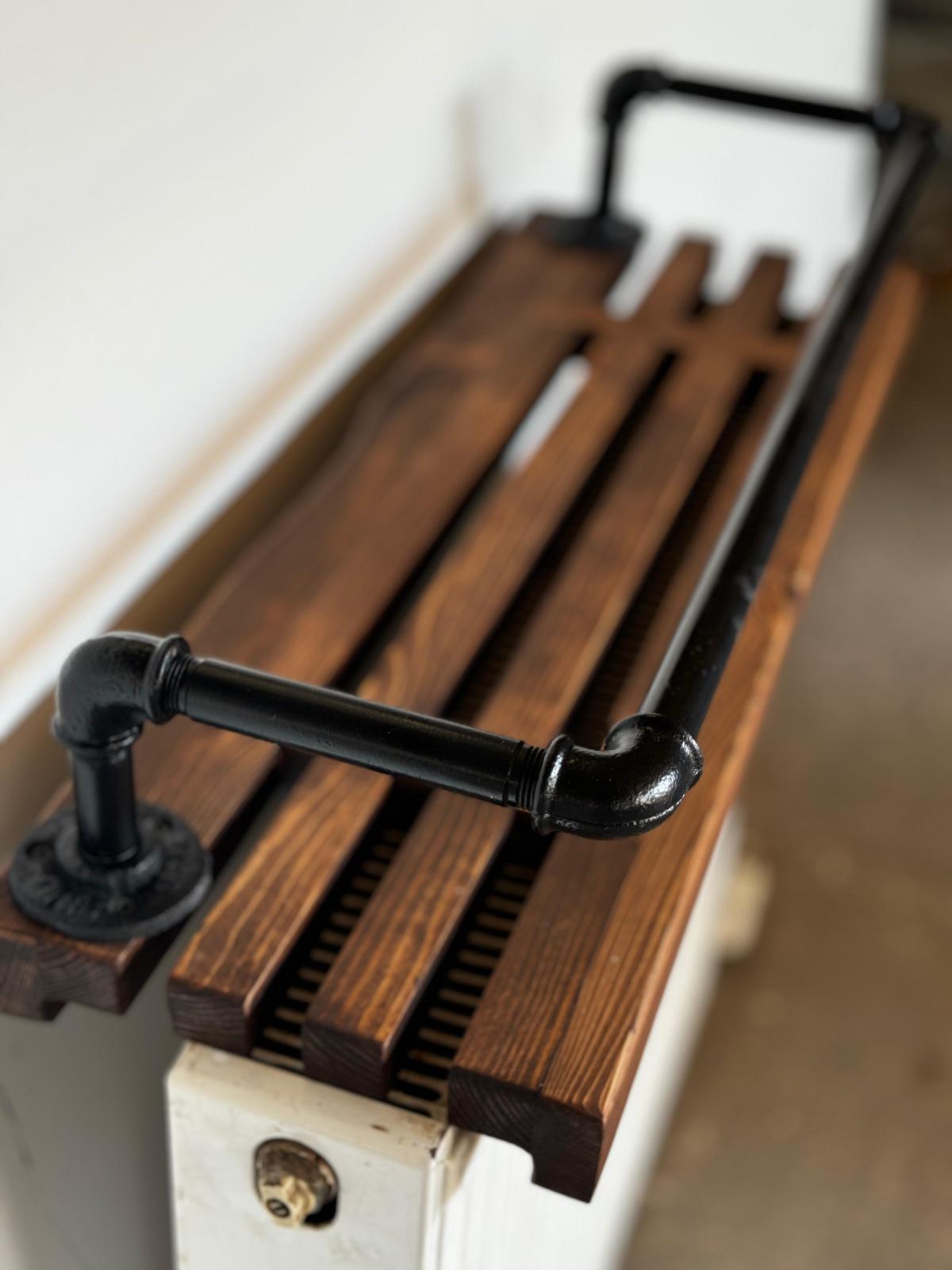 Live Edge Wooden Radiator and Heater Shelf, Customized Radiator Top ...