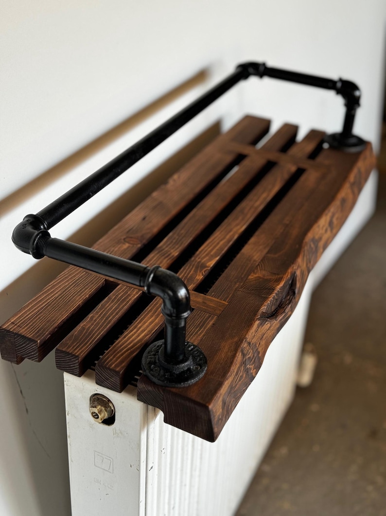 Handcrafted Wooden Radiator Shelf, Custom Size Heater Cover, Cat ...