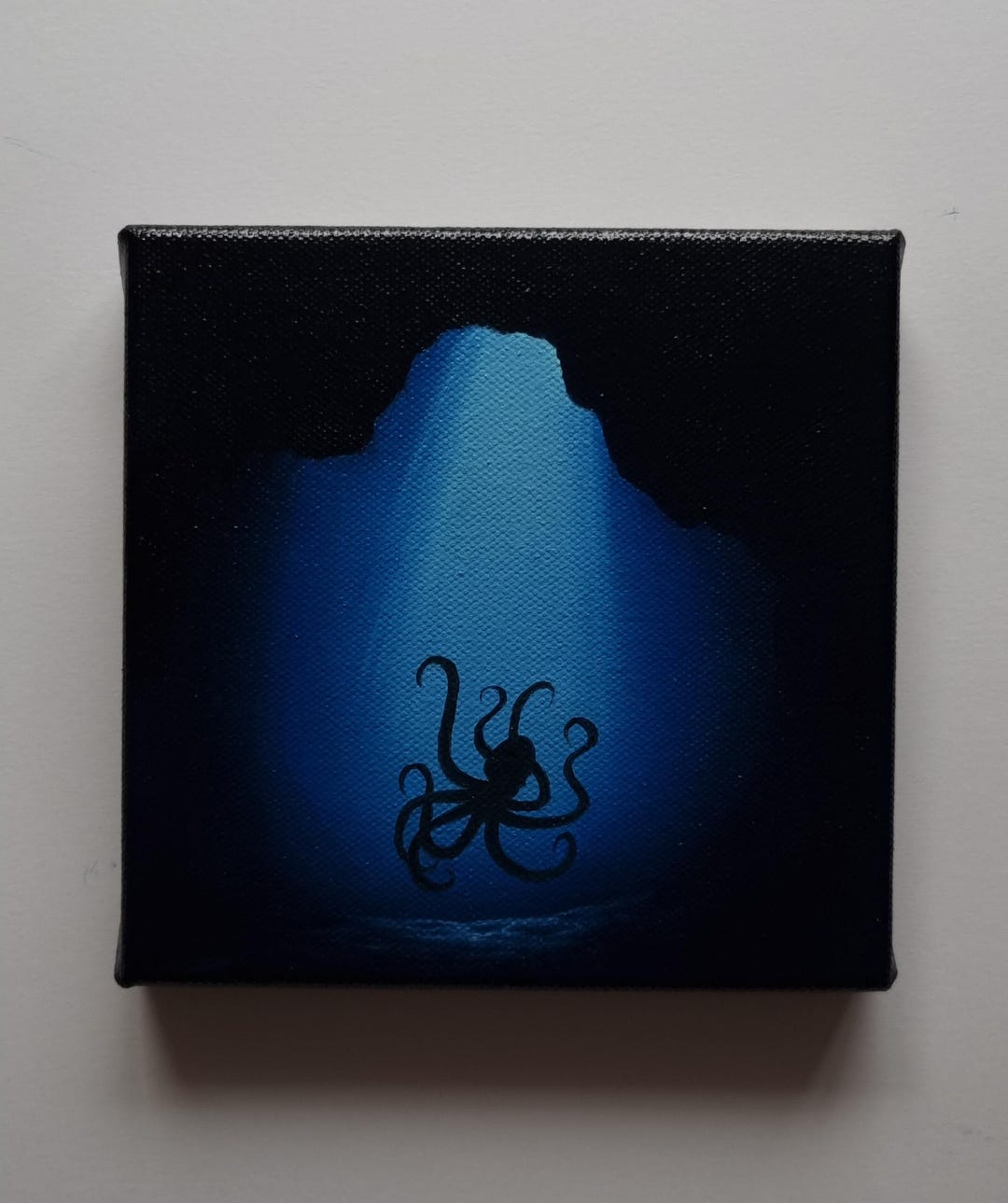 In the Shadows, Oil Painting, Underwater Art, Ocean Art - Etsy