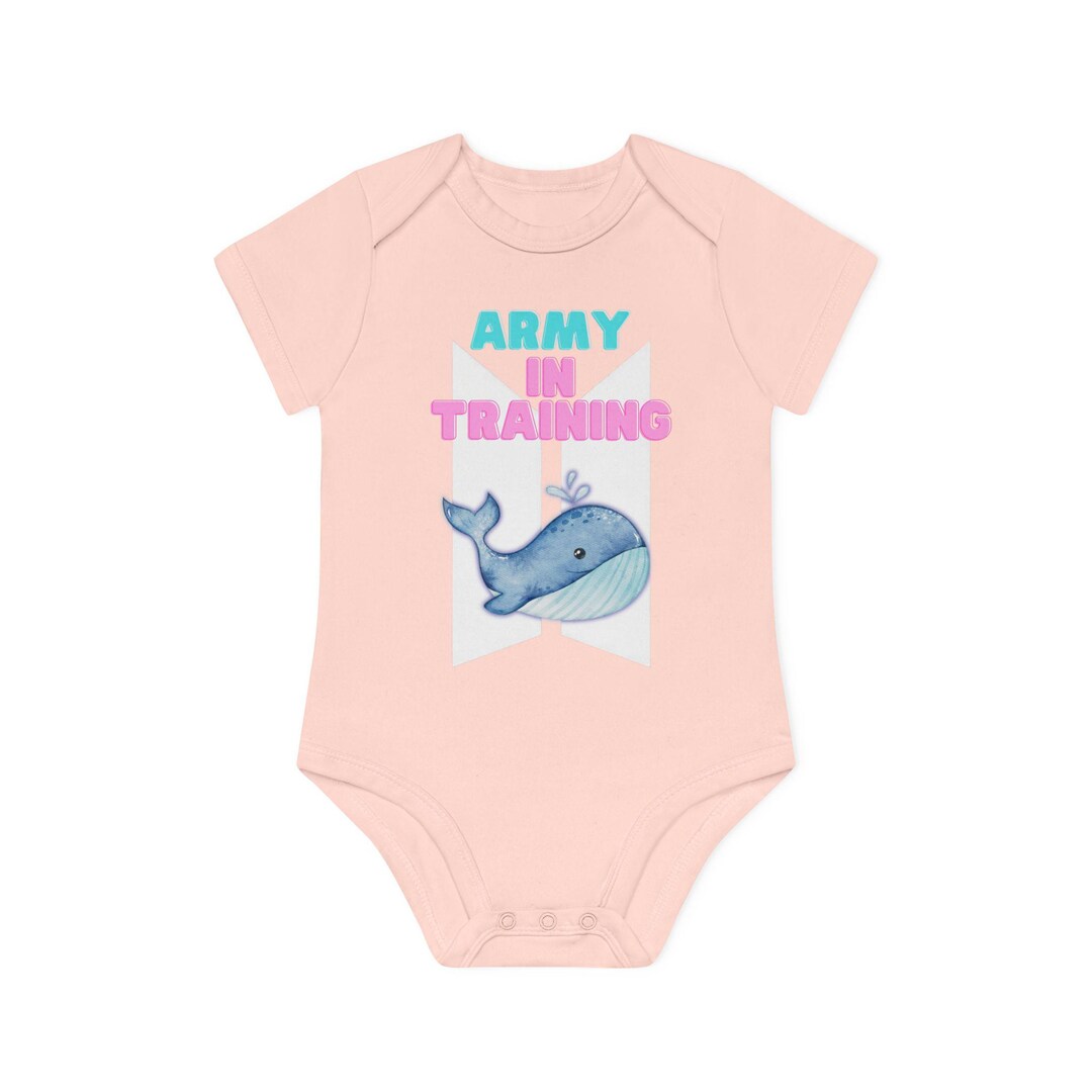 Baby Bodysuit, BTS Baby Girl ARMY in Training, Kpop Infant Clothes ...