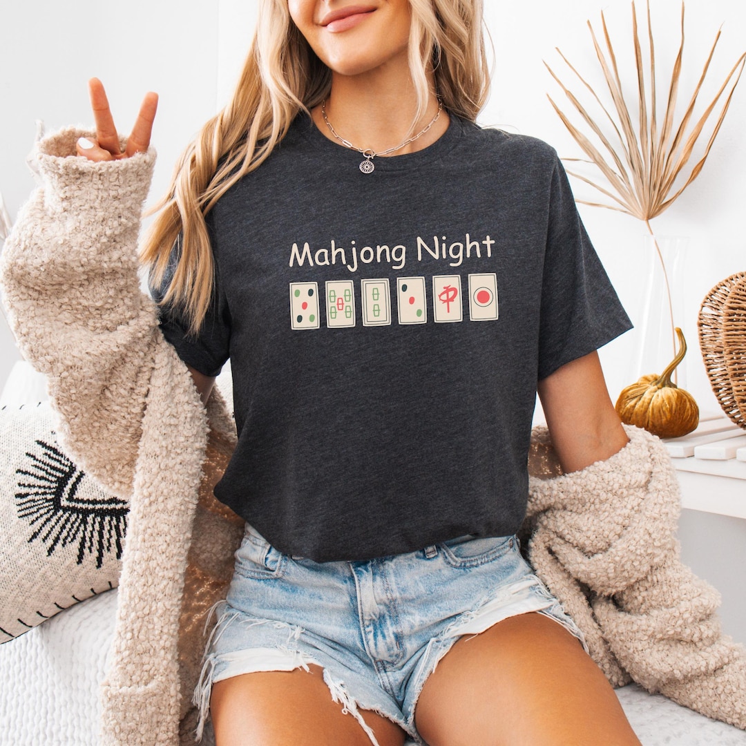 Mahjong Night Shirt, Mahjong Shirt, Funny Mahjong Shirt, Cute Mahjong ...