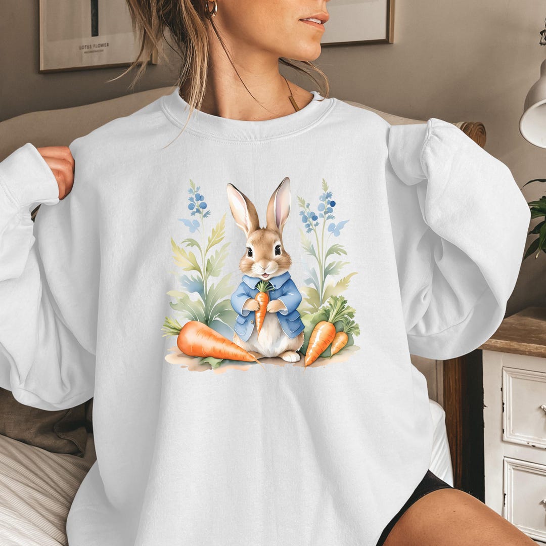 Peter Rabbit Sweatshirt, Spring Sweatshirt, Easter Sweater, Easter ...