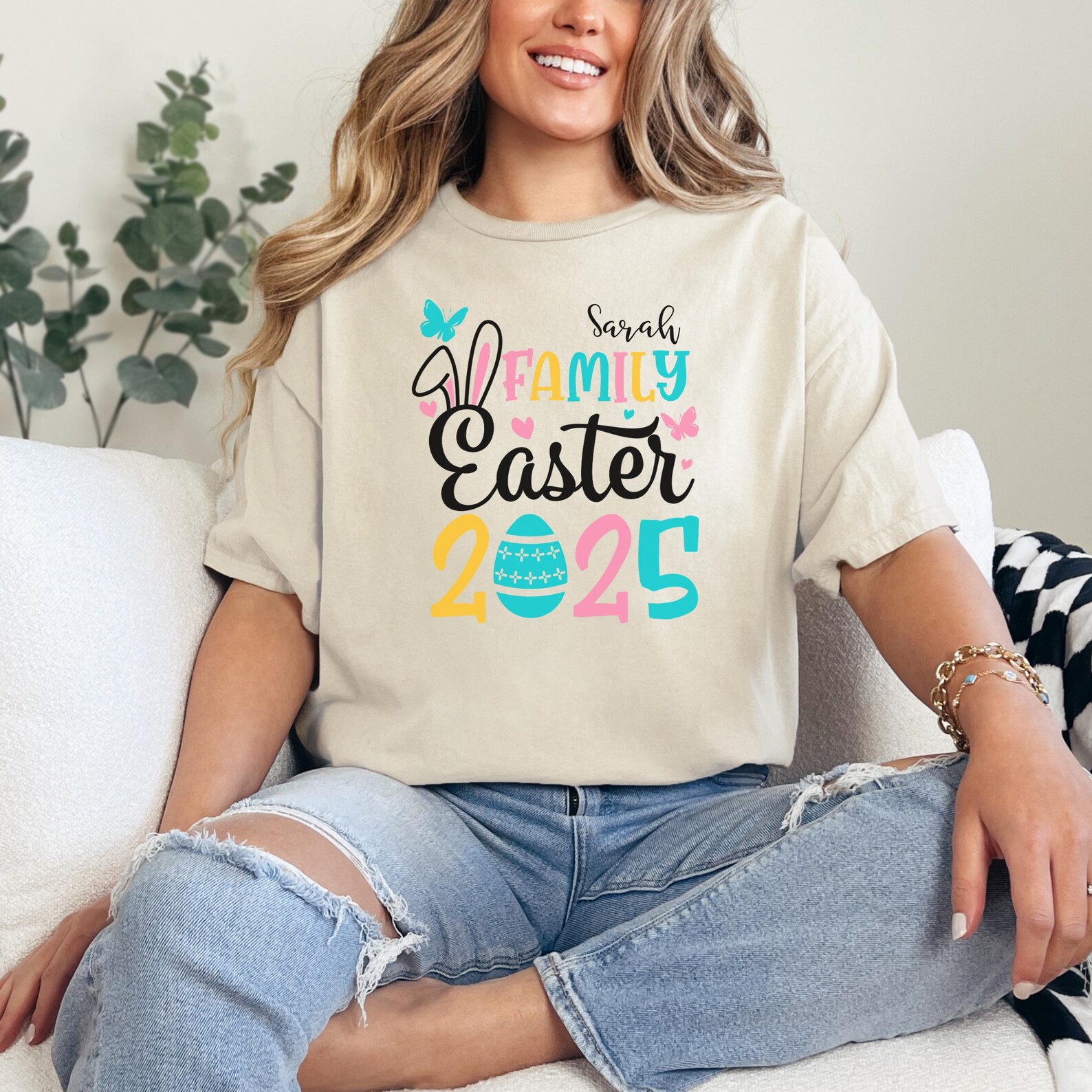 Custom Family Easter 2025 Shirt, Custom Easter Shirt, Easter Family ...
