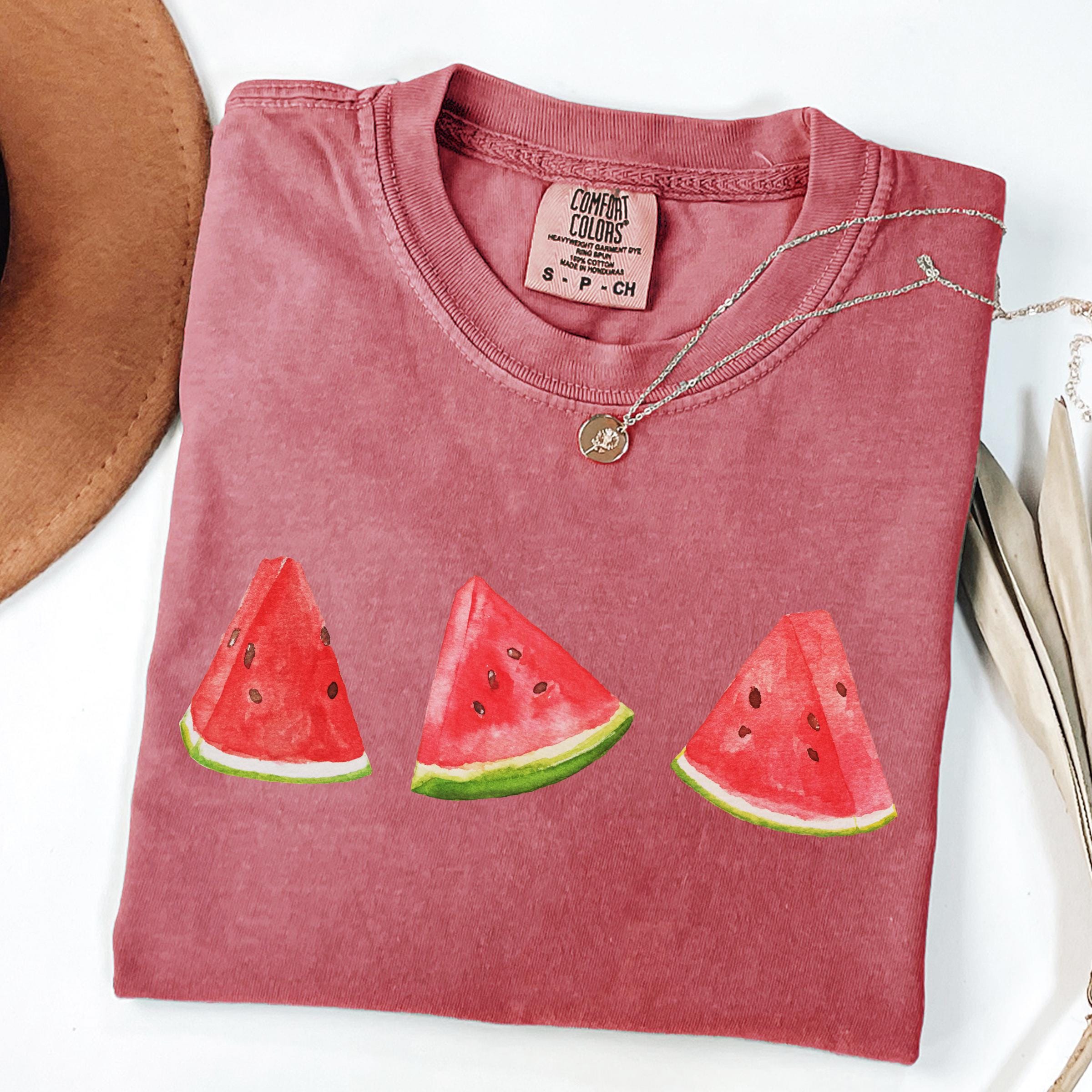 Comfort Colors® Watermelon Shirt, Summer Fruit Shirt, Aesthetic Fruit ...