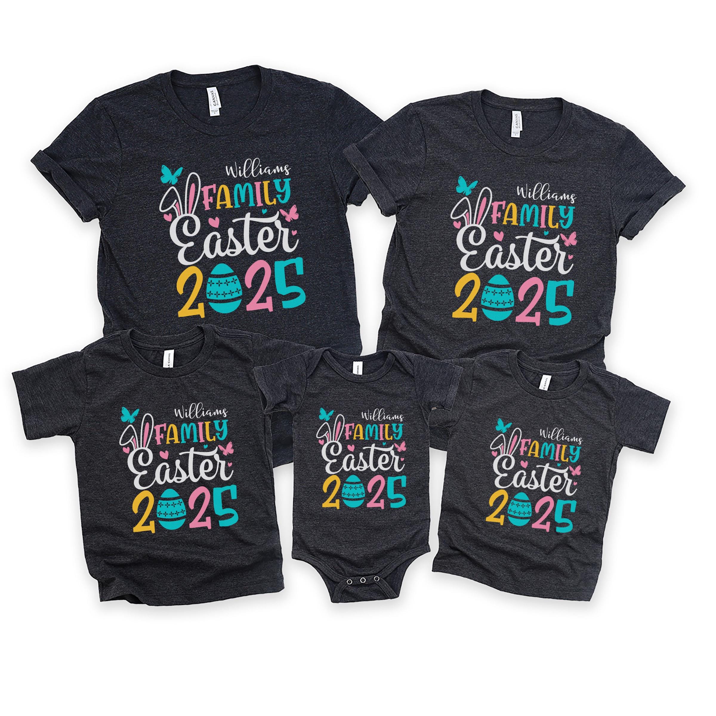 Custom Family Easter 2025 Shirt, Custom Easter Shirt, Easter Family ...