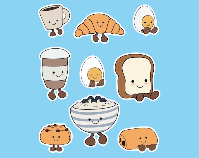 Jellycat Summer Sticker Sheet: Kawaii Ocean, Birds, Drinks - Etsy Canada