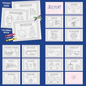 Jellycat Coloring Pages: Pocket-sized Printables (PDF Download) - Etsy