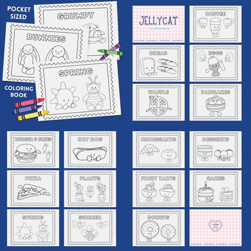 Jellycat Coloring - Etsy