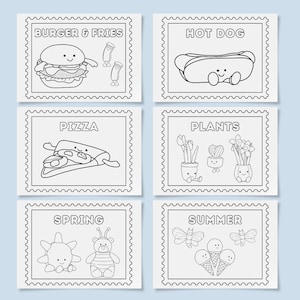 Jellycat Inspired Coloring Pages | Adorable Kawaii Printable Activity ...