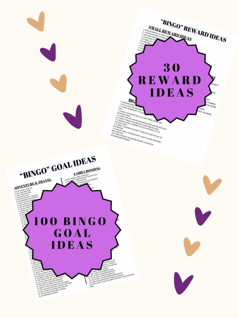 2025 Couples Bingo Goal Planner Template - Etsy
