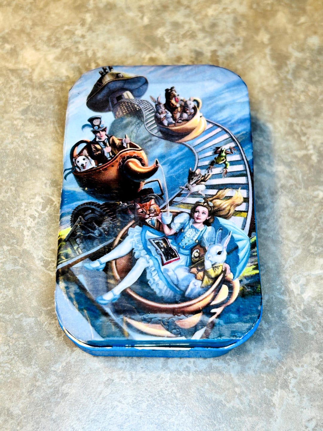 Alice in Wonderland Altoids Storage Tin. Repurposed Decorative Tin ...