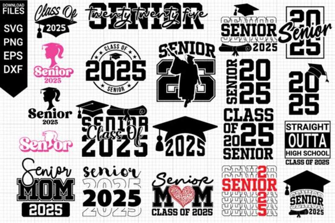 Senior 2025 Svg Bundle ,graduation SVG - Etsy Canada