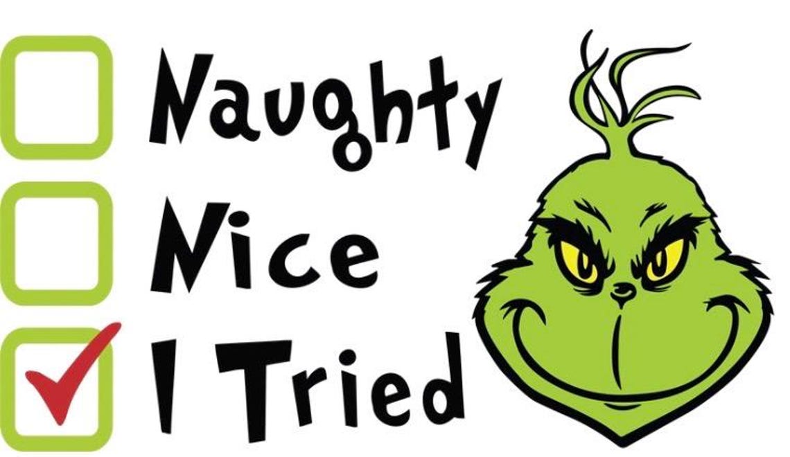 Grinch I Tried Christmas Shirt - Etsy