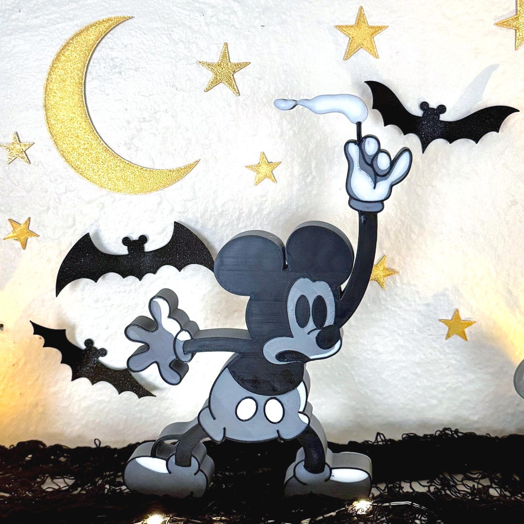 Scared Mickey Mouse Figure - the Mad Doctor - Standing Decoration ...