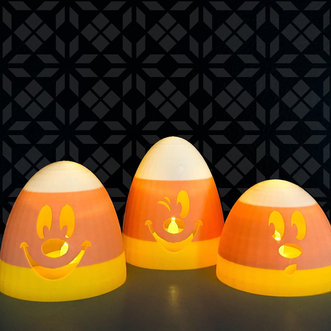 Mickey Mouse Candy Corn Light up Halloween Battery Operated Luminaries ...