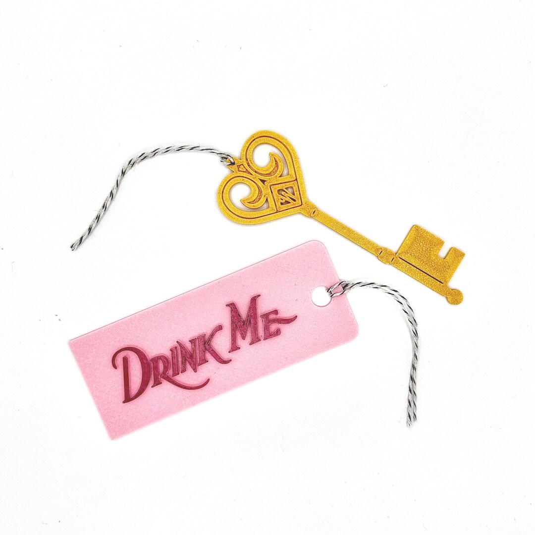 Drink Me Tag & Wonderland Key | 3D Printed | Decorative Details - Etsy