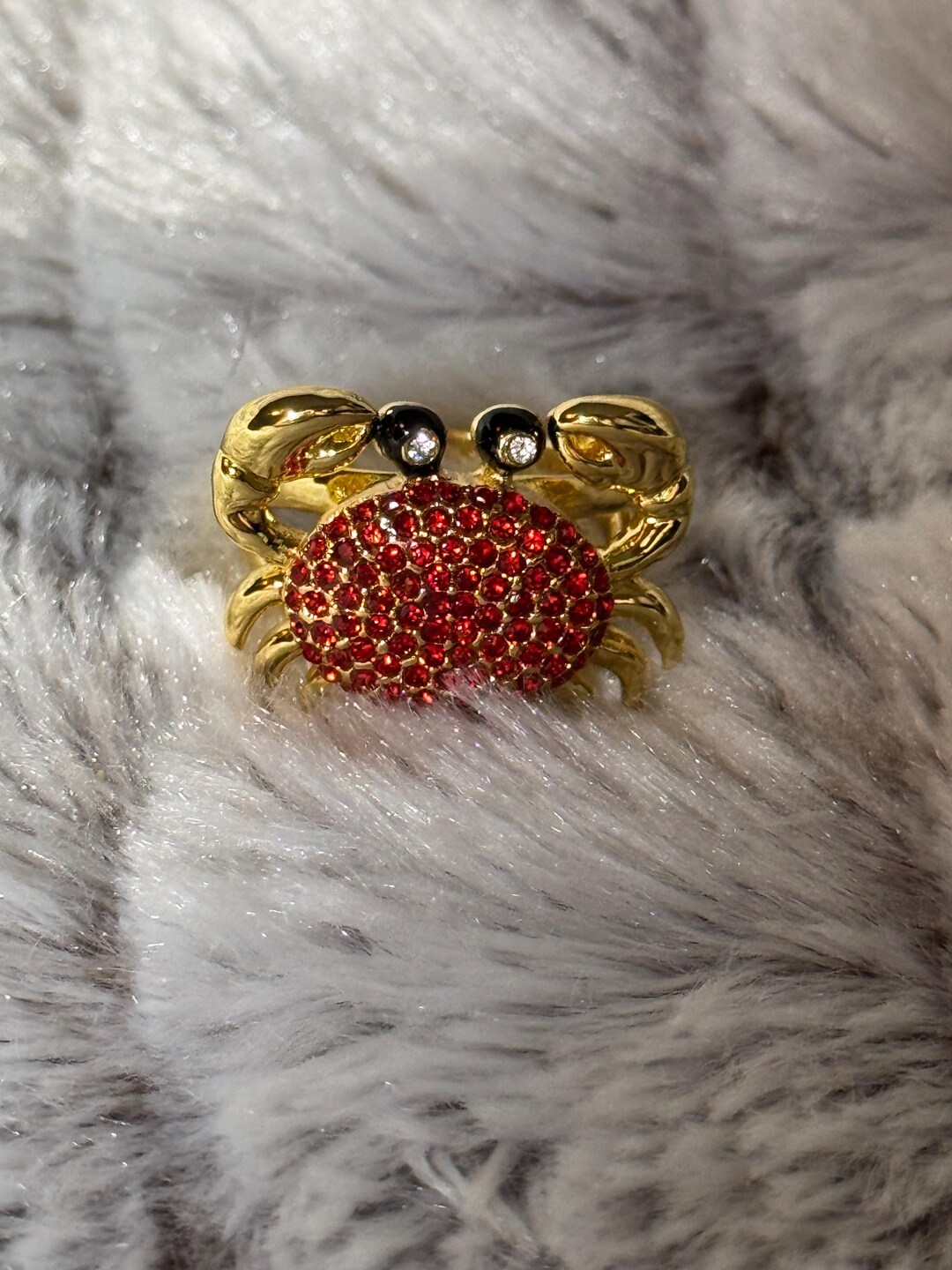 Red Crab Ring - Etsy
