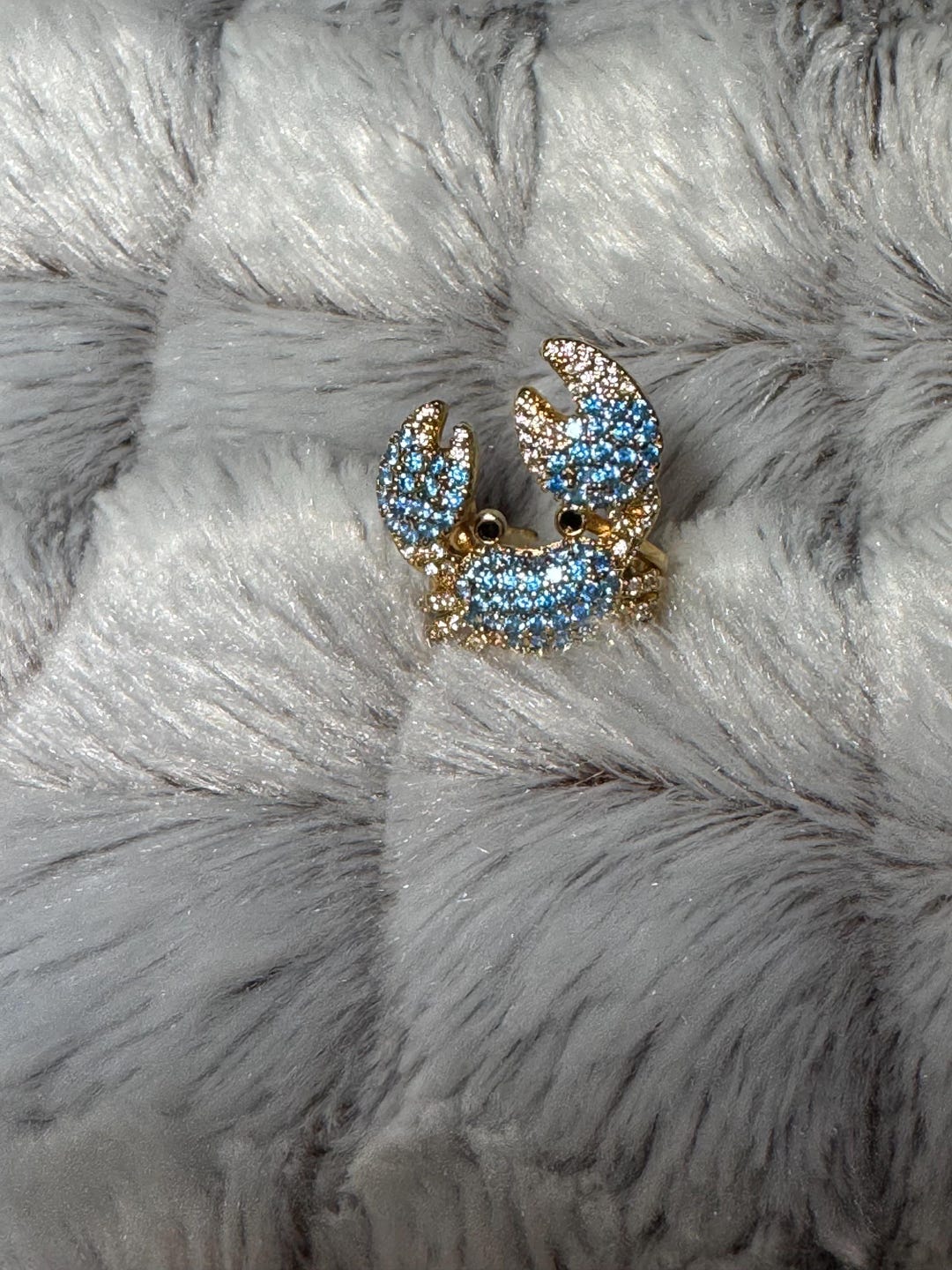 Adjustable Blue Crab Ring - Etsy