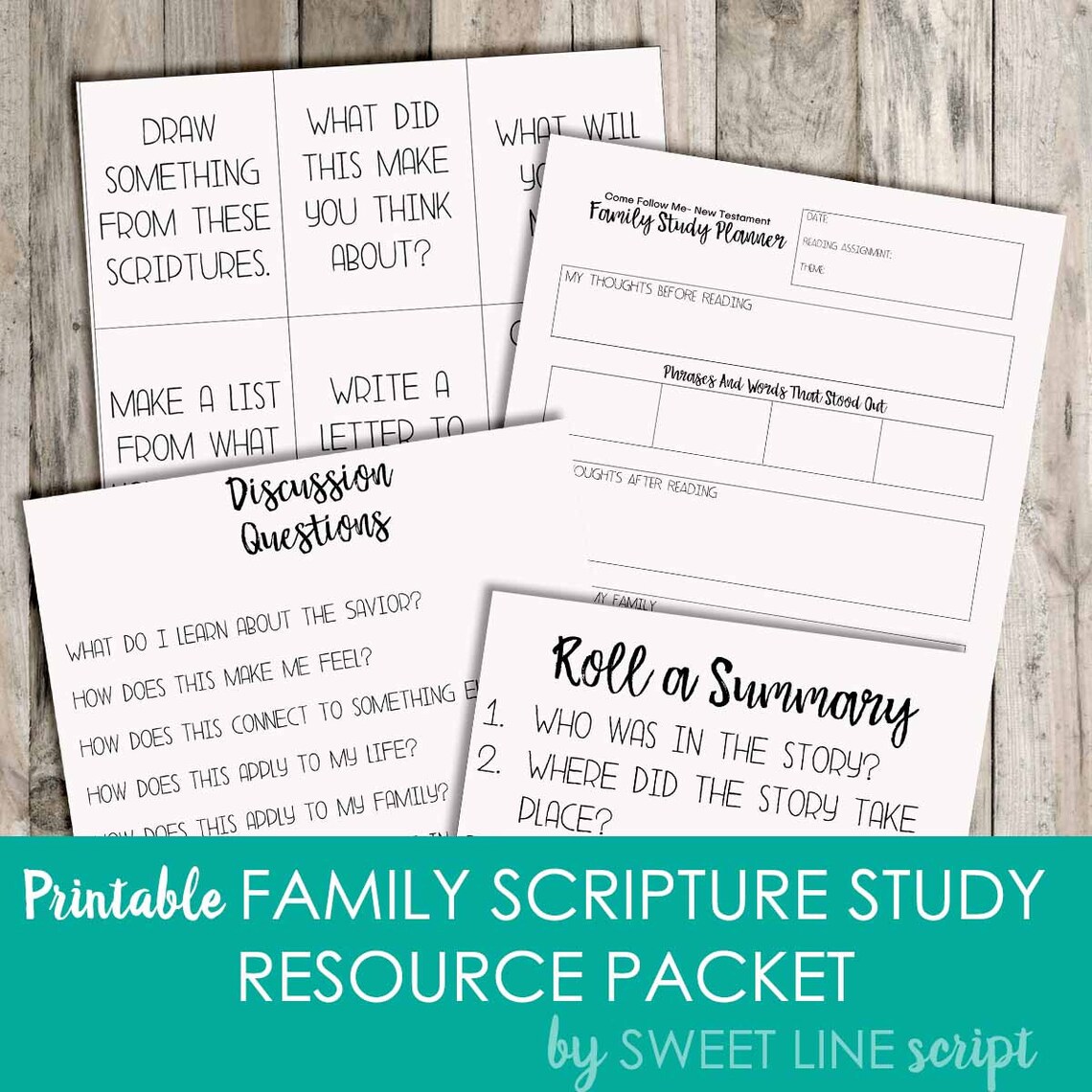 Family Scripture Study Resource Packet - Etsy