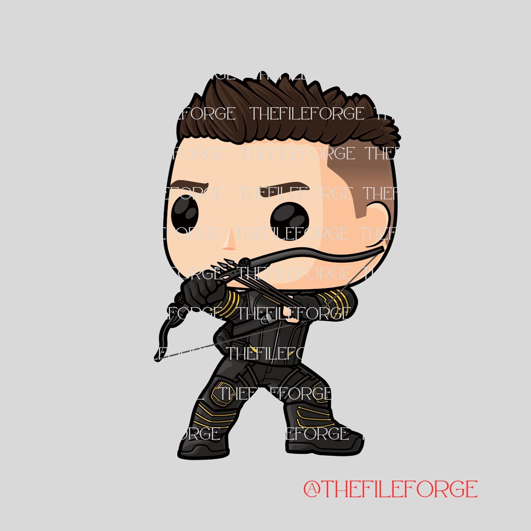 Hawkeye PNG File, Marvel, Cartoon Design, High Res File, Digital File ...