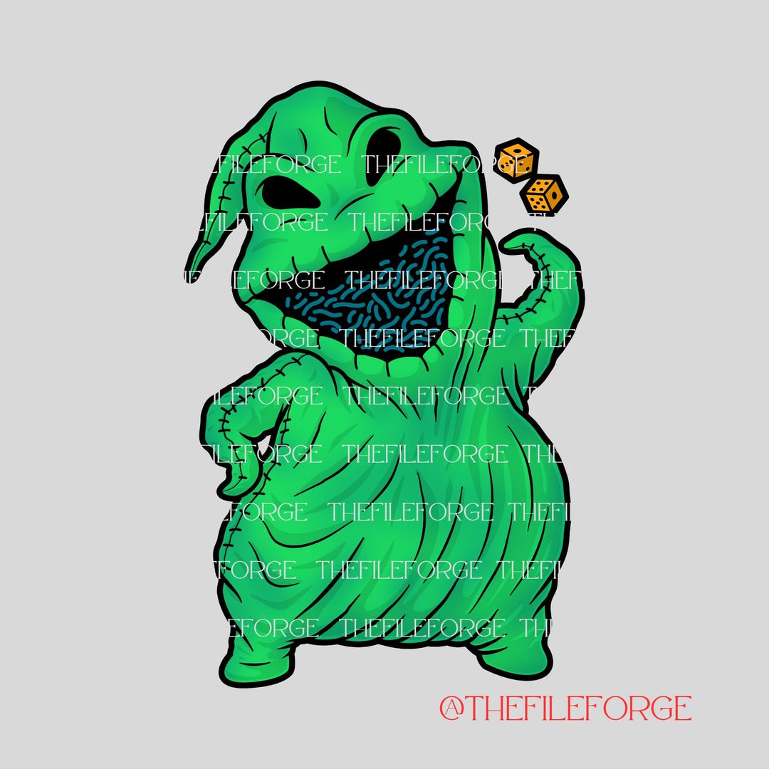 Oogie Boogie PNG File, Nightmare Before Christmas, Halloween, Cartoon ...