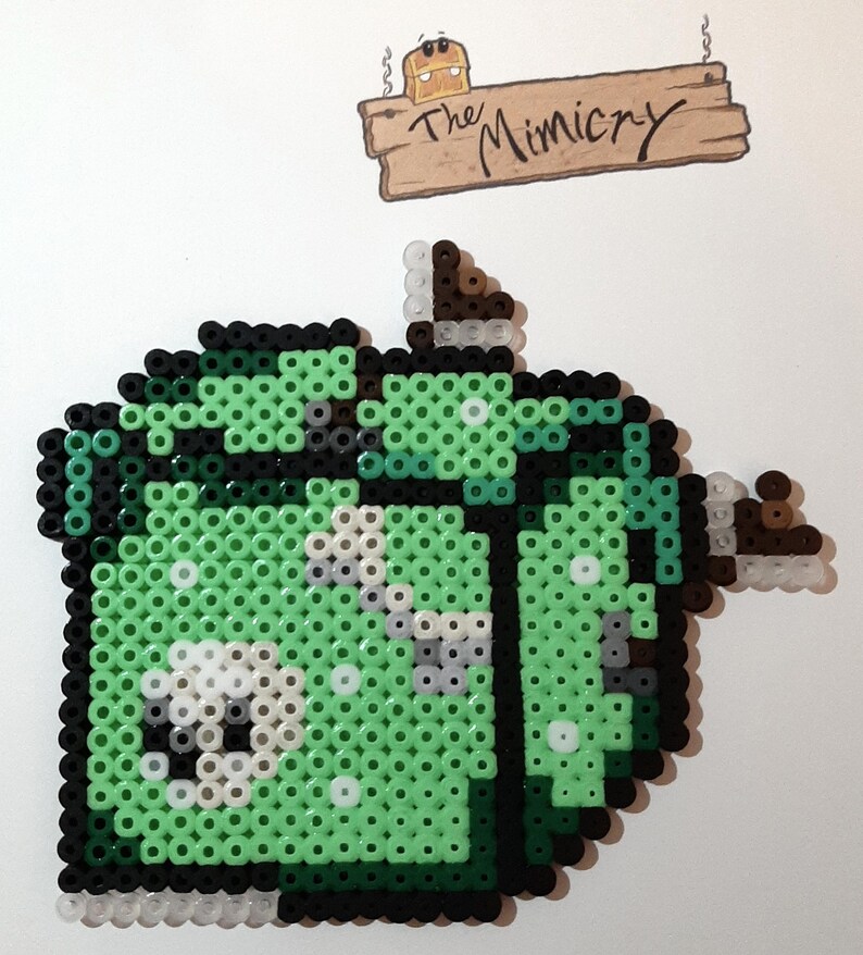 Gelatinous Cube Pixel Art, From Dungeons and Dragons, Perler Bead Wall ...