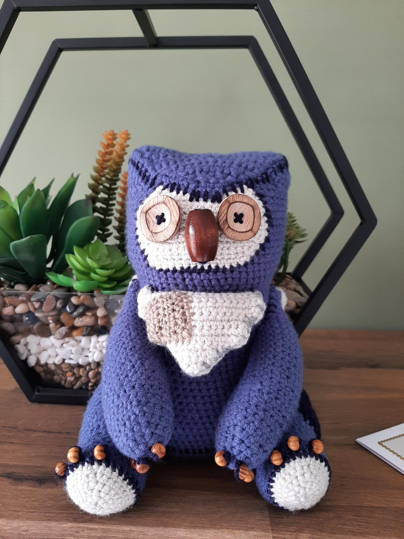 Stuffed Owlbear Cub Toy Amigurumi - Etsy