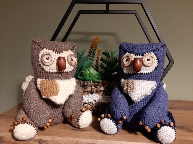 Stuffed Owlbear Cub Toy Amigurumi - Etsy
