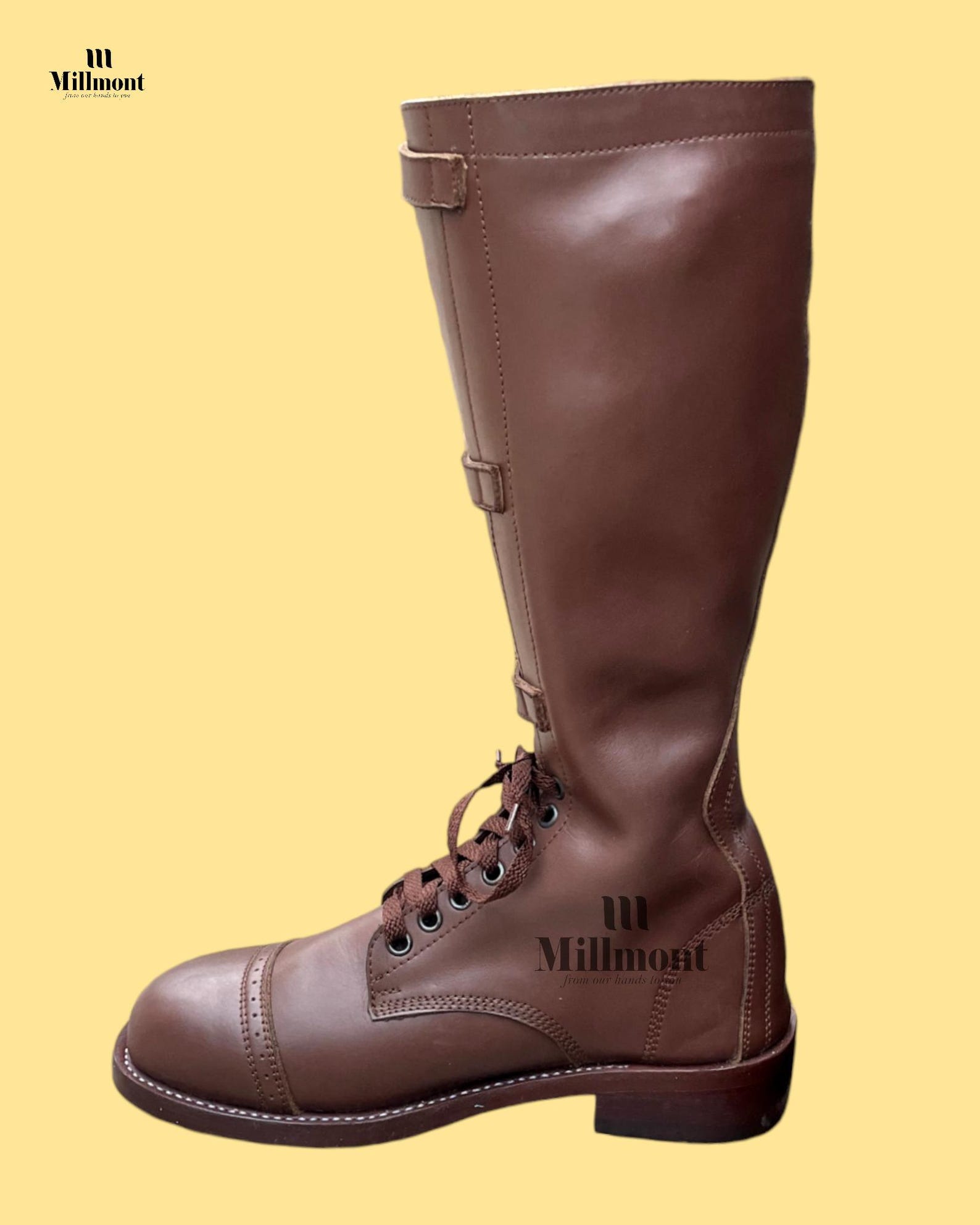 Officer Cavalry Boots Handmade, Patrol Boots for Men, Tanker Leather ...