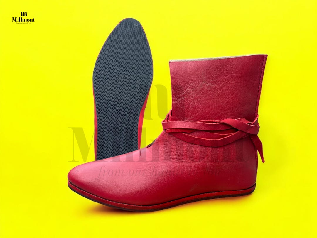 Handmade Medieval Shoe Cosplay Medieval Vikings Boots Ragnar Lothbrok ...