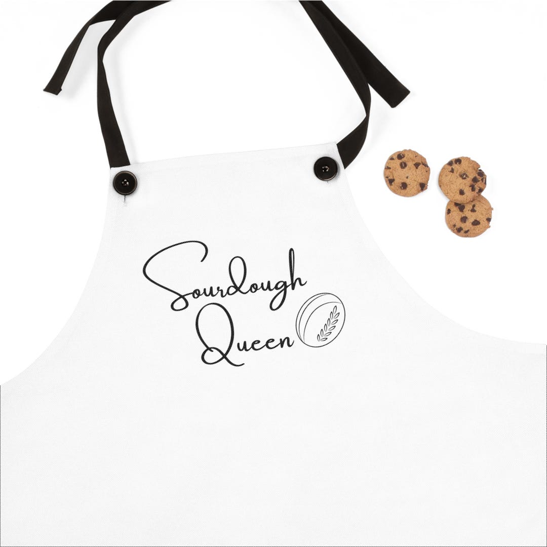 Sourdough Queen Apron, Sourdough Baking Apron, Bread Baker Chef Apron ...