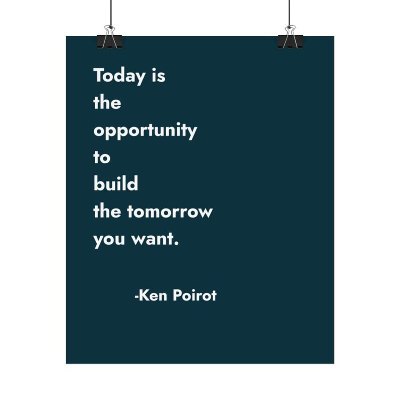 Motivational Poster Tealblue Ken Poirot - Etsy