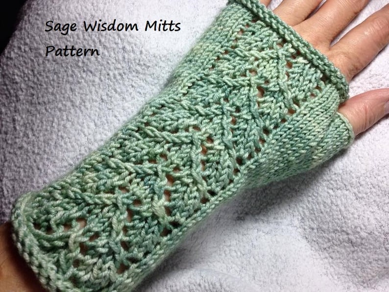 Pattern for Sage Wisdom Mitts - Etsy