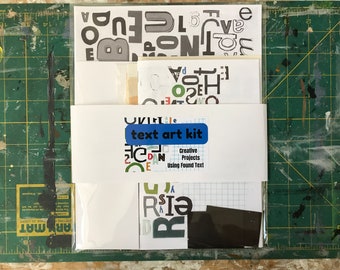 How to Use Found Text Mini Guide Zine & Kit - Etsy
